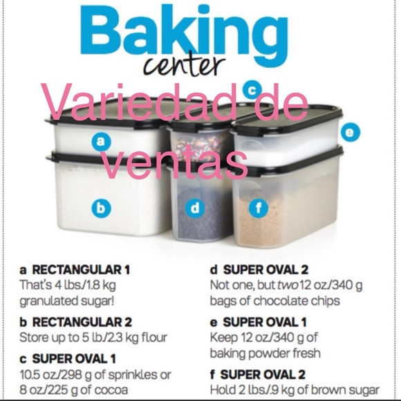 Tupperware | Kitchen | Tupperware Modular Mates Baking Center Set Of 6 ...
